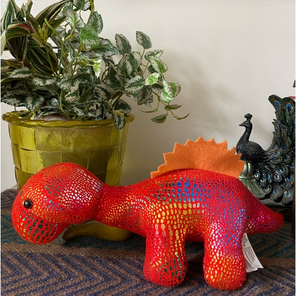 toy factory | Toys | Toy Factory Paradise Red Finback Plush Dinosaur 2 ...